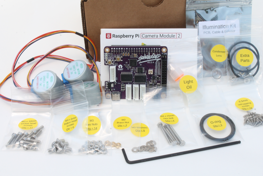 OpenFlexure Microscope Assembly Kit – IO Rodeo