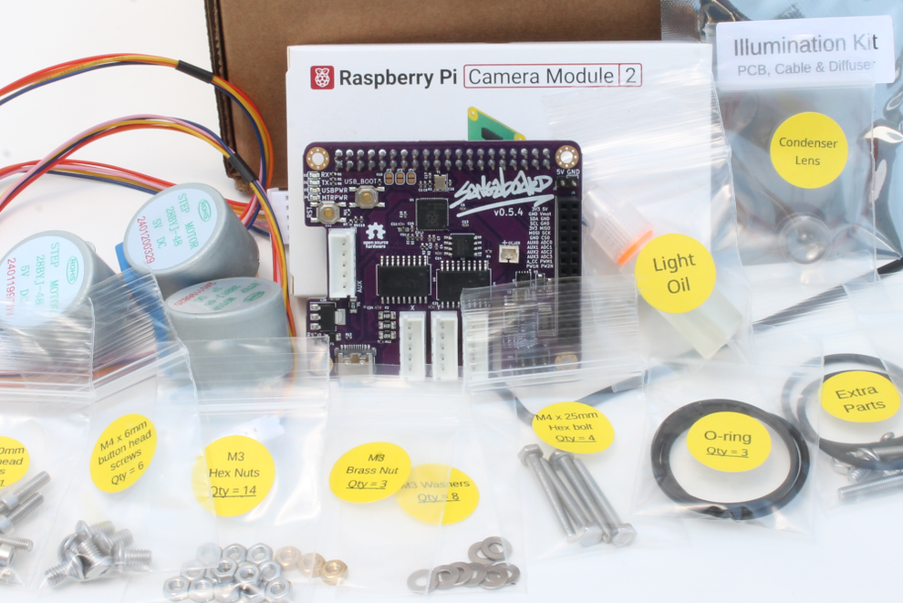 OpenFlexure Microscope Assembly Kit – IO Rodeo